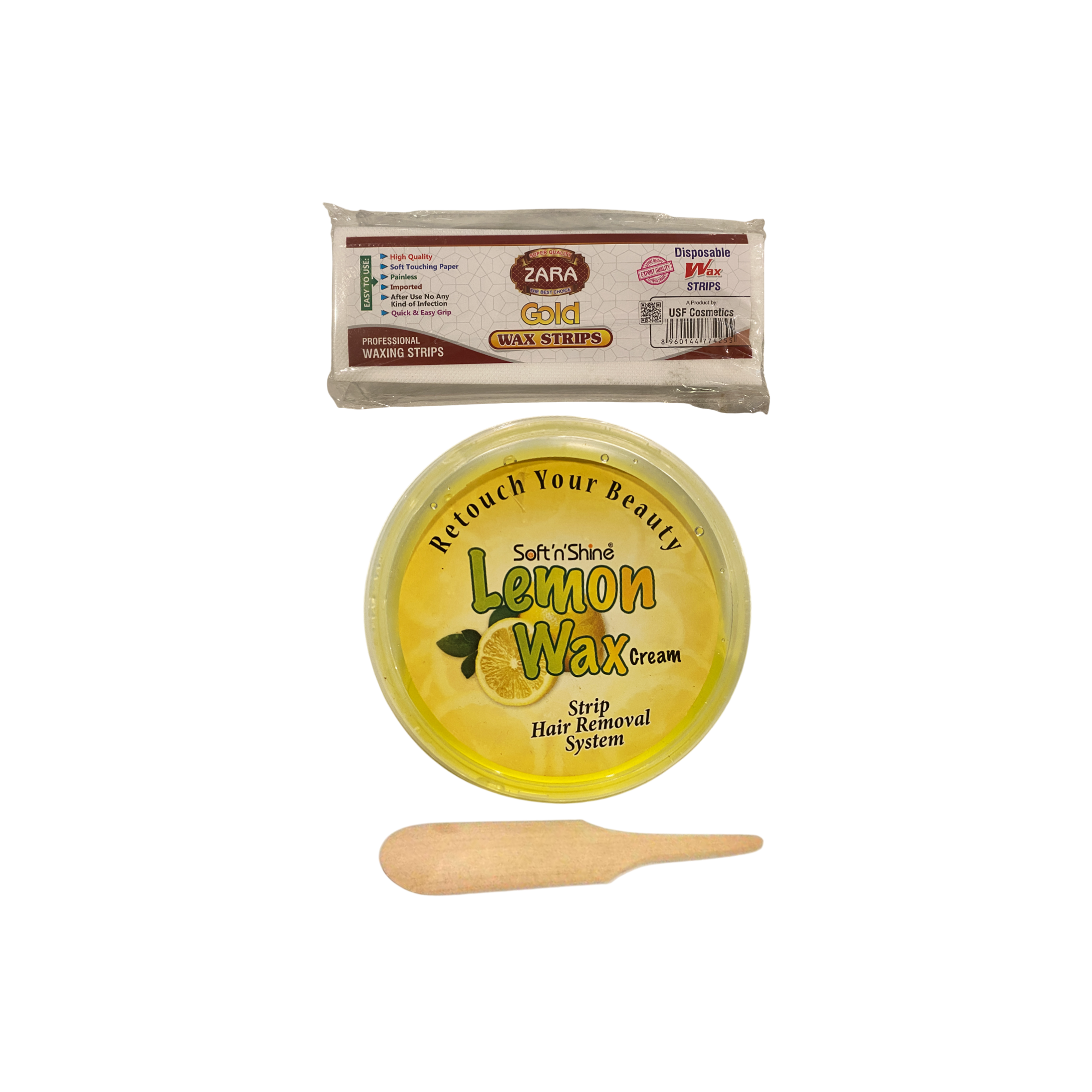 Soft n Shine Lemon Wax with Applicator and Strips | Success Chaser Star